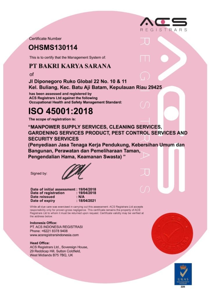 Award & Certifications | PT. Bakri Karya Sarana